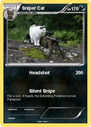 Pokémon Sniper Cat 274 274 - Headshot - My Pokemon Card