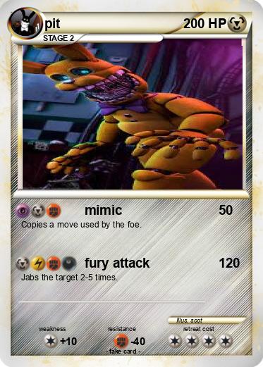 Pokémon pit 845 845 - mimic - My Pokemon Card