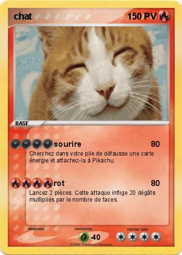 Pokémon chat 399DS1 - sourire - Ma carte Pokémon