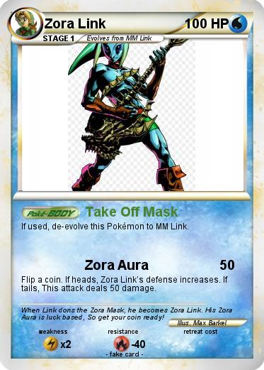 Pokémon Zora Link 33 33 - Take Off Mask - My Pokemon Card
