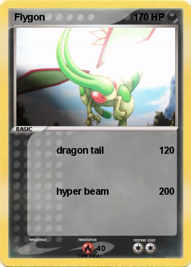 Pokémon Flygon 276 276 - dragon tail - My Pokemon Card