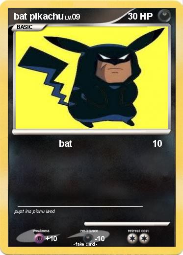 Pokémon bat pikachu 4 4 - bat - My Pokemon Card