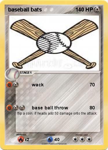 Pokémon baseball bats - wack - My Pokemon Card