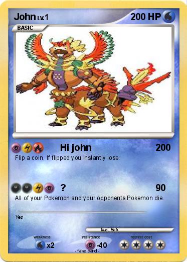 Pokémon John 3519 3519 - Hi john - My Pokemon Card