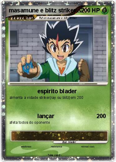 Pokémon masamune e blitz striker - espirito blader - My Pokemon Card