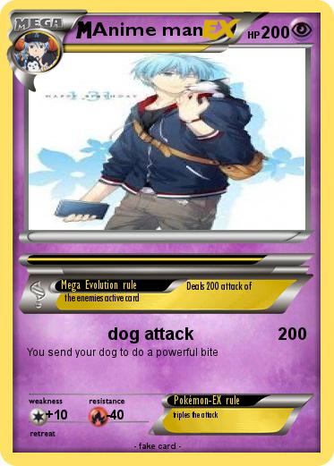 Pokémon Anime man 2 2 - dog attack - My Pokemon Card