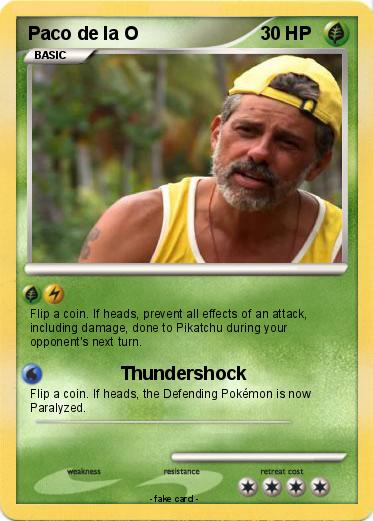 Pokémon Paco de la O - Thundershock - My Pokemon Card