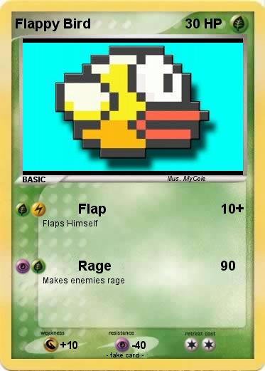 Pokémon Flappy Bird 228 228 - Flap - My Pokemon Card