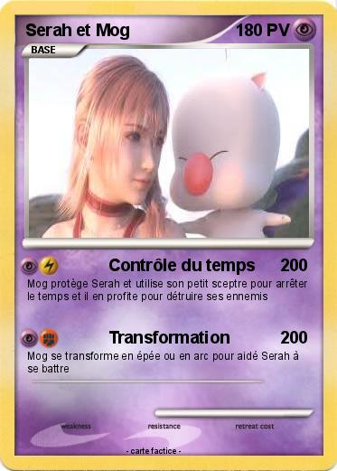 Pokémon Serah et Mog - Contrôle du temps - Ma carte Pokémon