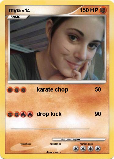 Pokémon mya 36 36 - karate chop - My Pokemon Card