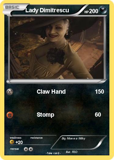 Pokémon Lady Dimitrescu - Claw Hand - My Pokemon Card