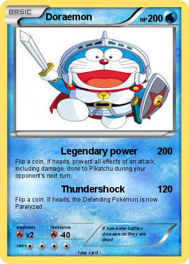 Pokémon Doraemon 92 92 - Legendary power - My Pokemon Card