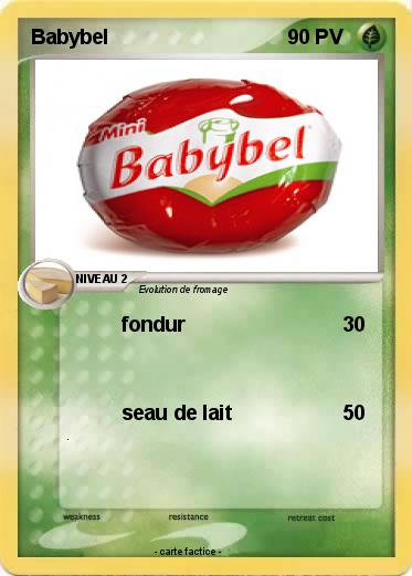 Pokémon Babybel 3 3 - fondur - Ma carte Pokémon