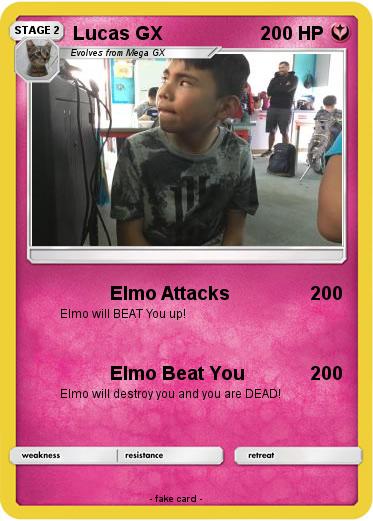 Pokémon Lucas GX 1 1 - Elmo Attacks - My Pokemon Card
