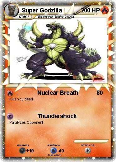 Pokémon Super Godzilla 13 13 - Nuclear Breath - My Pokemon Card