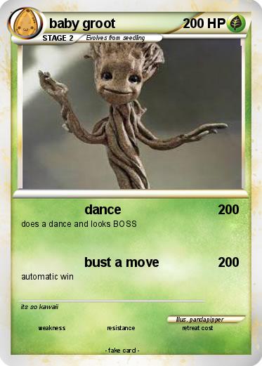 Pokémon baby groot 16 16 - dance - My Pokemon Card