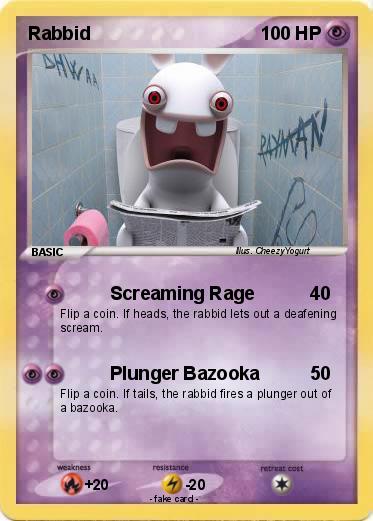Pokémon Rabbid 76 76 - Screaming Rage - My Pokemon Card
