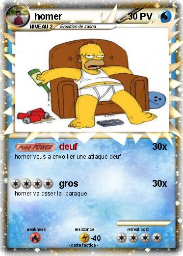 Pokémon homer 1903 1903 - deuf - Ma carte Pokémon