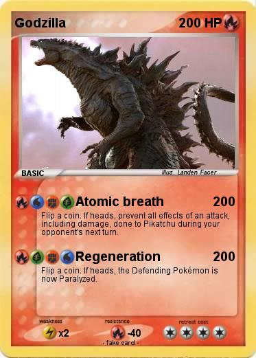 Pokémon Godzilla 3103 3103 - Atomic breath - My Pokemon Card