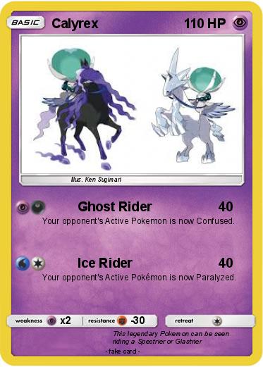 Pokémon Calyrex - Ghost Rider - My Pokemon Card