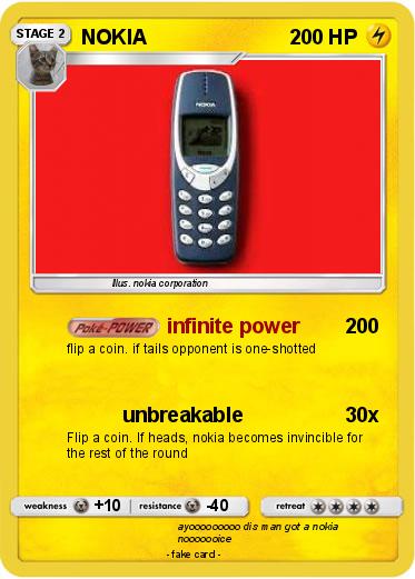 Pokémon NOKIA 103 103 - infinite power - My Pokemon Card