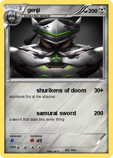 Pokémon genji 84 84 - shurikens of doom - My Pokemon Card