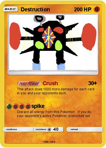 Pokémon Destruction 168 168 - Crush - My Pokemon Card