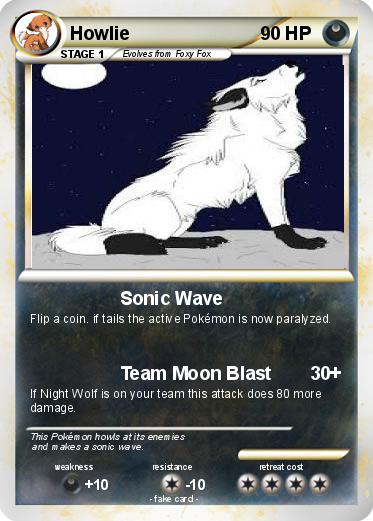 Pokémon Howlie 1 1 - Sonic Wave - My Pokemon Card