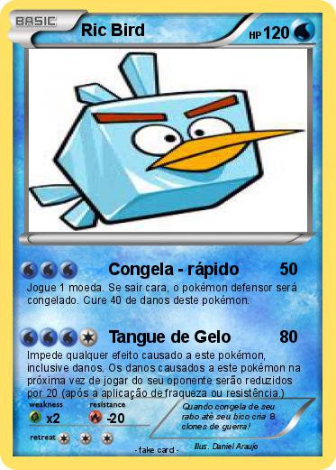 Pokémon Ric Bird - Congela - rápido - My Pokemon Card