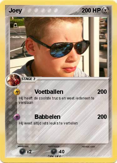 Pokémon Joey 625 625 - Voetballen - My Pokemon Card