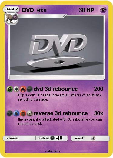 Pokémon DVD exe - dvd 3d rebounce - My Pokemon Card