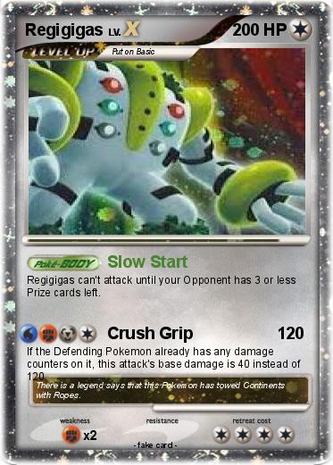Pokémon Regigigas 1016 1016 - Slow Start - My Pokemon Card
