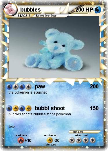 Pokémon bubbles 93 93 - paw - My Pokemon Card