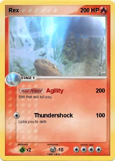 Pokémon Rex 288 288 - Agility - My Pokemon Card