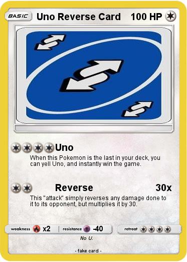 Pokémon Uno Reverse Card 13 13 - Uno - My Pokemon Card