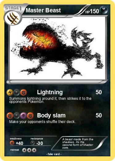 Pokémon Master Beast 4 4 - Lightning - My Pokemon Card