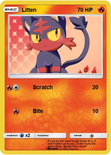 Pokémon Litten 368 368 - Scratch - My Pokemon Card