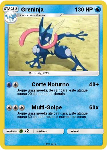 Pokémon Greninja 933 933 - Corte Noturno 40+ - My Pokemon Card