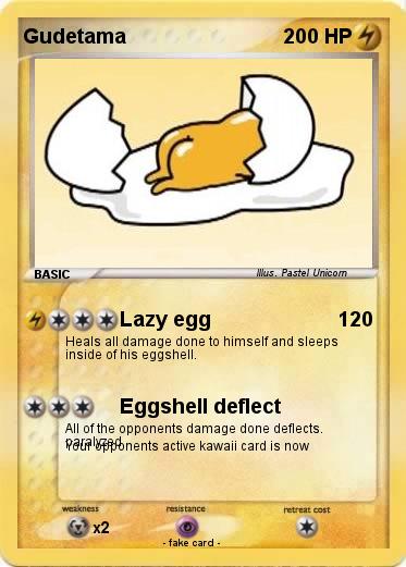 Pokémon Gudetama 4 4 - Lazy egg - My Pokemon Card