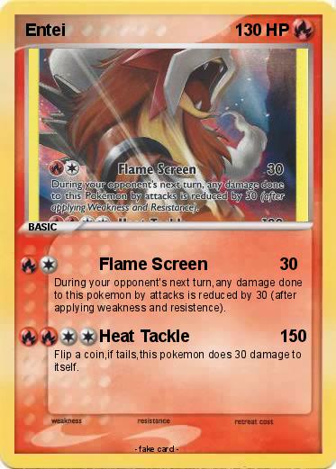 Pokémon Entei 2181 2181 - Flame Screen - My Pokemon Card