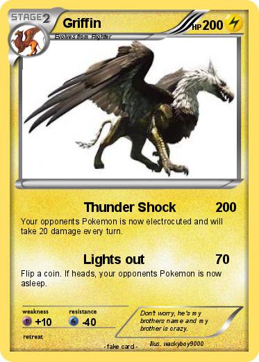 Pokémon Griffin 194 194 - Thunder Shock - My Pokemon Card
