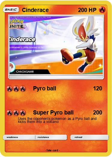 Pokémon Cinderace 110 110 - Pyro ball - My Pokemon Card