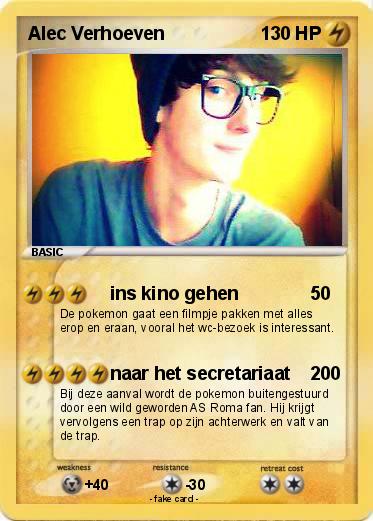 Pokémon Alec Verhoeven - ins kino gehen - My Pokemon Card