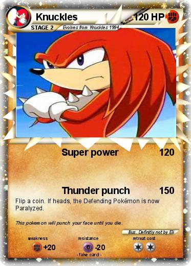 Pokémon Knuckles EX 4 4 - Super power - My Pokemon Card