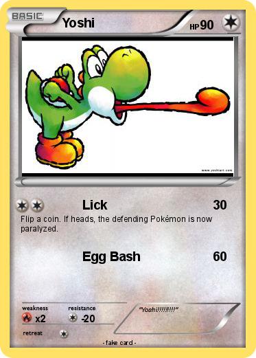 Pokémon Yoshi 3799 3799 - Lick - My Pokemon Card