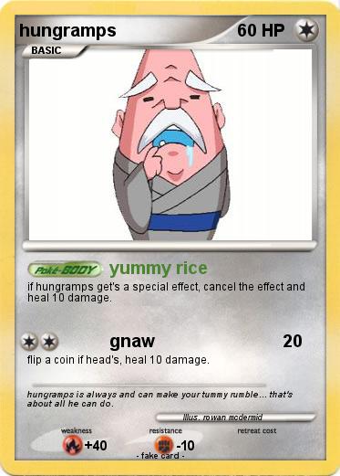 Pokémon hungramps 4 4 - yummy rice - My Pokemon Card