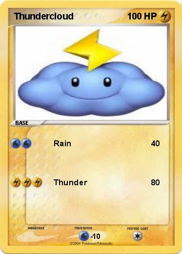 Pokémon Thundercloud - Rain - My Pokemon Card