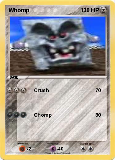 Pokémon Whomp - Crush - My Pokemon Card