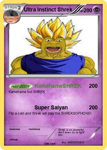 Pokémon Ultra Instinct Shrek 1 1 - KamehameSHREK - My Pokemon Card