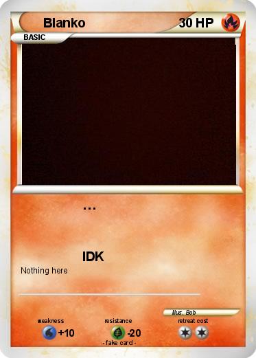 Pokémon Blanko 6 6 - … - My Pokemon Card